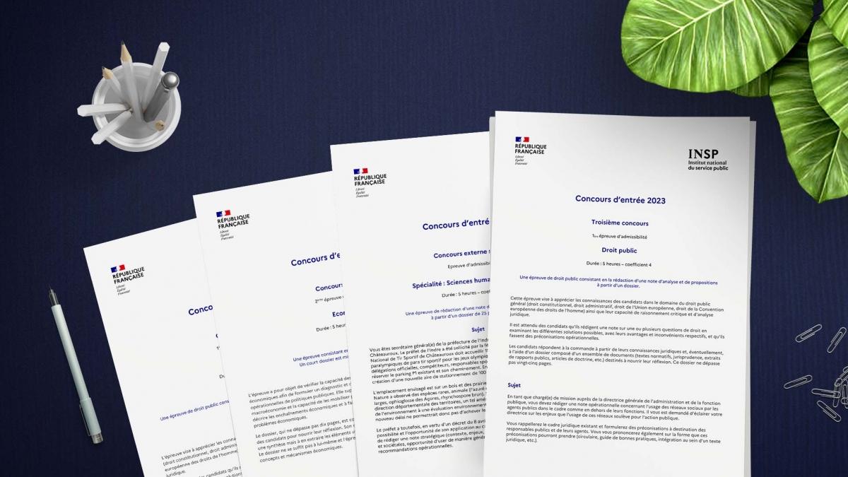 Les concours 2023 de l'INSP sont lancés : découvrez les sujets ! | Institut national du service ...