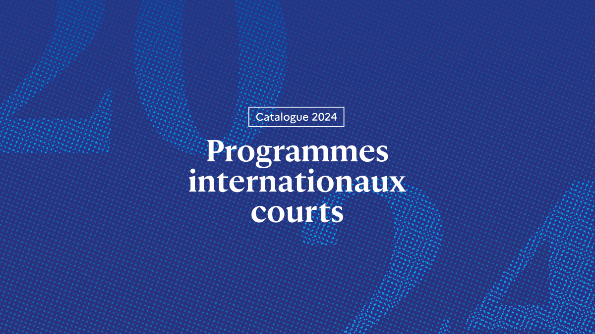Le catalogue des programmes internationaux courts 2024 est en ligne ! | Institut national du ...