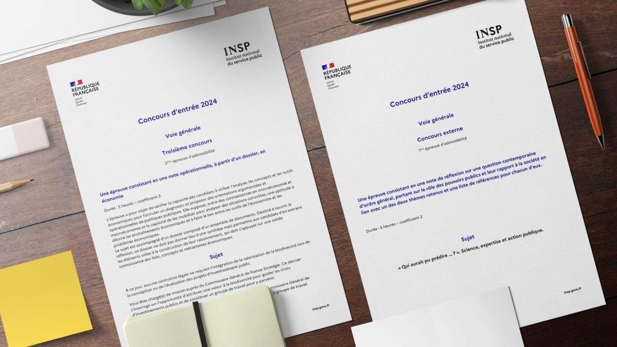 Découvrez les sujets des concours 2024 de l'INSP ! | Institut national ...